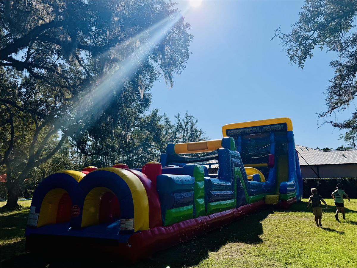 115 Ft obstacle w/slide and rock climb ladder - Rent in Florida ...